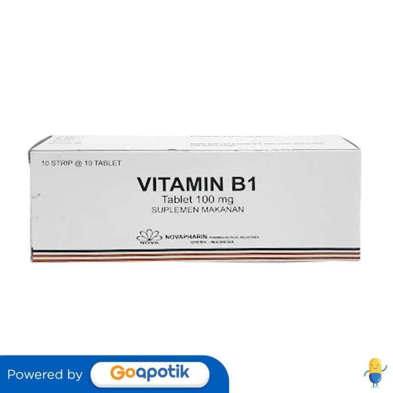 Jual VITAMIN B1 NOVAPHARIN 100 MG BOX 100 TABLET di Seller Apotek Sana ...