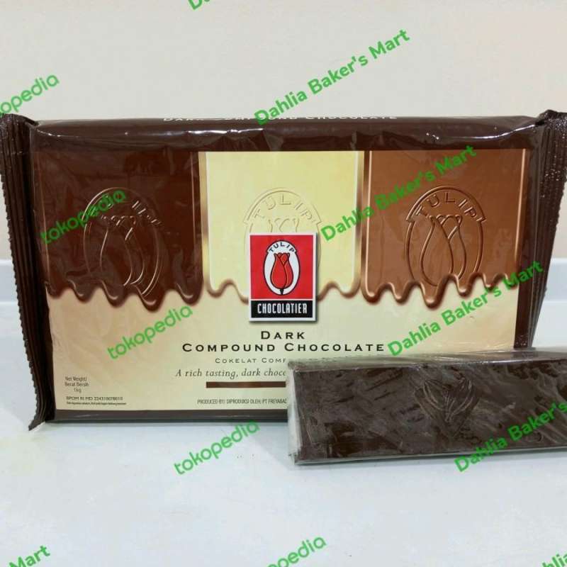 Promo Tulip Coklat Batang Dark Chocolate Compound 1 Kg Diskon 2% di ...