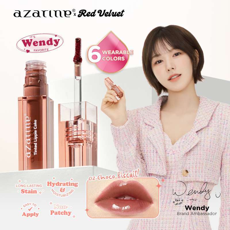 Jual [Azarine x Red Velvet] Azarine Tinted Lippie Cake Lip Tint 2.9 ML ...