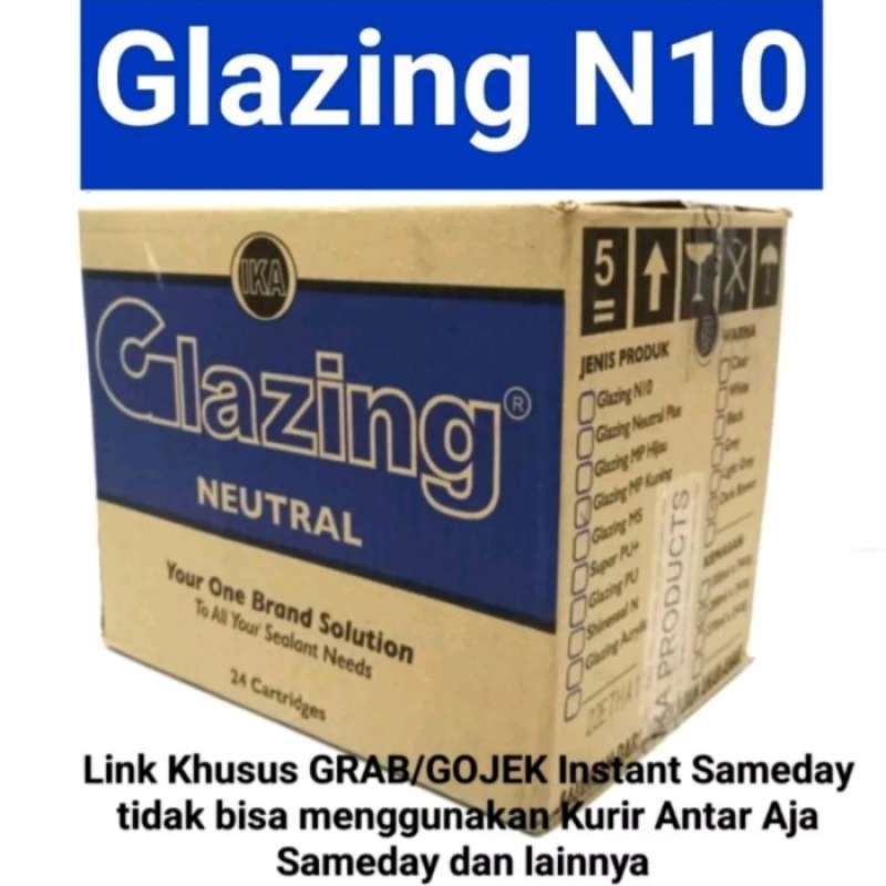 Promo Lem Kaca/Lem Silicone Sealant GLAZING N10 Link Grab Gojek Harga ...
