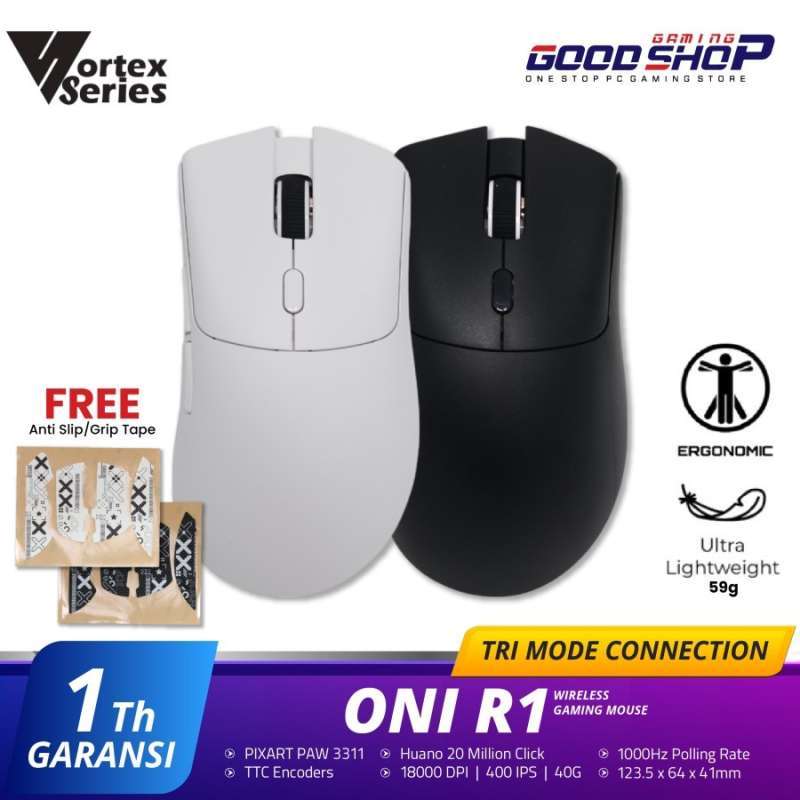 Promo VortexSeries ONI R1 LightWeight Ergonomic Wireless Gaming Mouse ...
