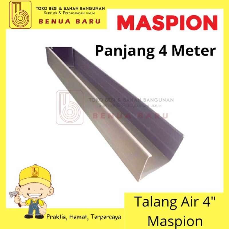 Promo Talang Air Kotak Pvc 4 Inch Abu Abu Maspion / Talang Air Maspion ...