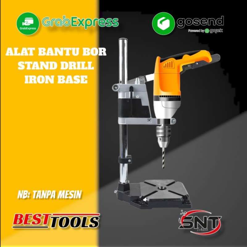 Promo Hi Grade Stand Drill - Dudukan bor - Stand Bor -Pegangan Bor Iron ...