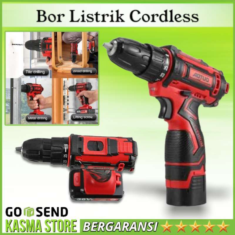 Promo Mesin Bor Listrik Baterai Cordless Lithium Battery Electric ...
