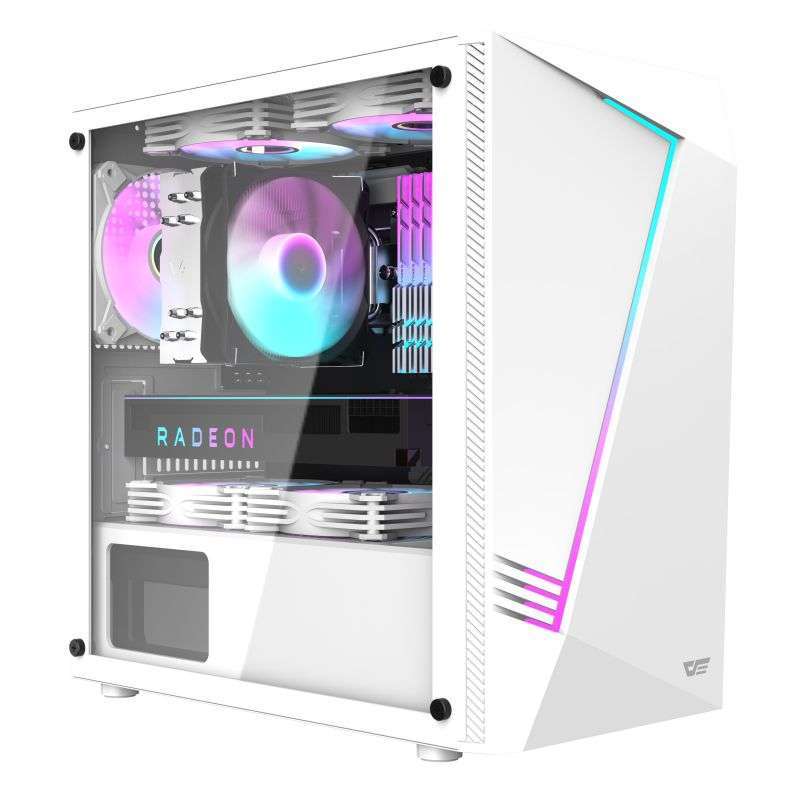 Jual darkFlash AL390 M-ATX PC Casing [WITH 1 RAINBOW FAN] - Hitam di ...