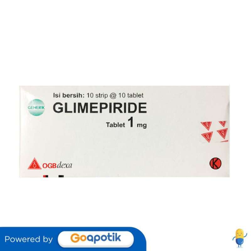 Jual GLIMEPIRIDE OGB DEXA MEDICA 1 MG BOX 100 TABLET di Seller Apotek ...