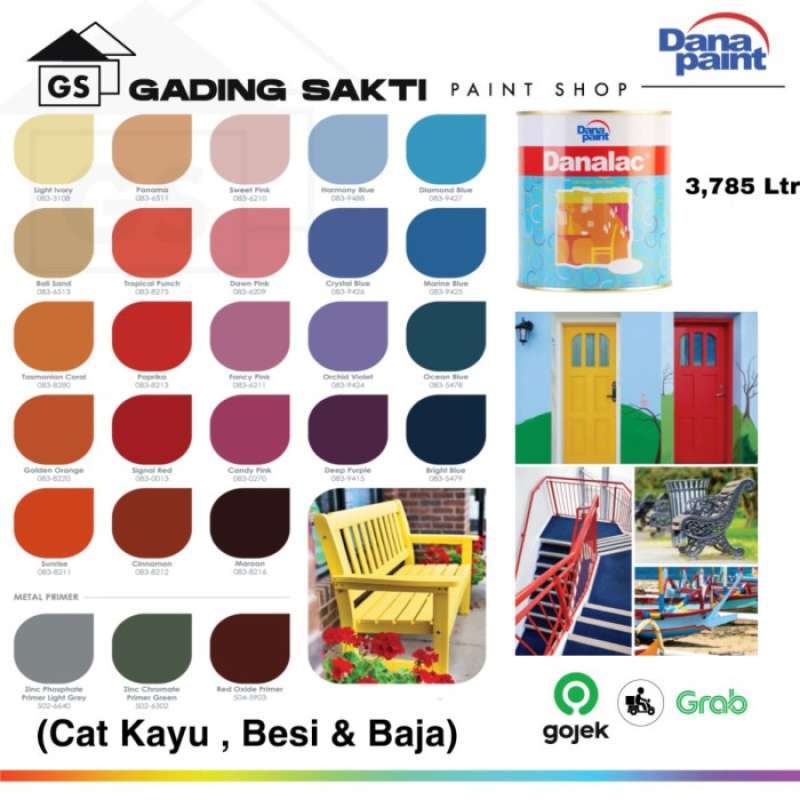 Promo Danapaint Danalac Cat Kayu & Besi Galon 5Kg Diskon 23% di Seller ...
