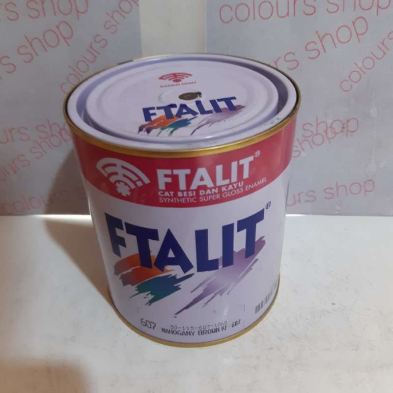 Promo Cat Ftalit Kayu Besi Mahogany Brown 607 Is 1Kg Diskon 23% di ...