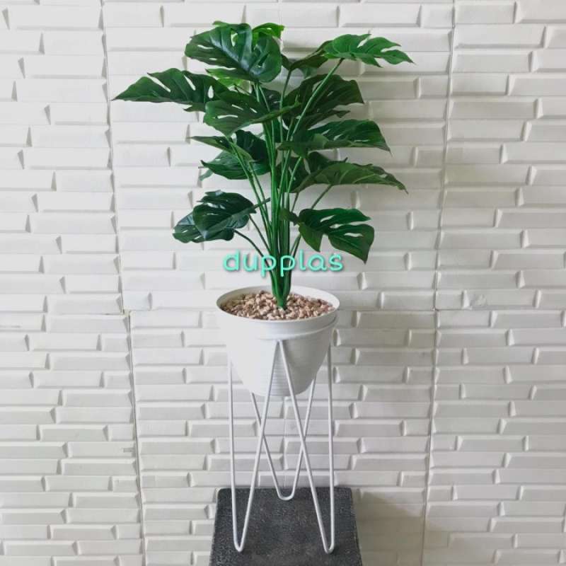 Promo Promo Pohon Monstera Tapak Gajah X18 Latex Tanaman Artificial Pot ...