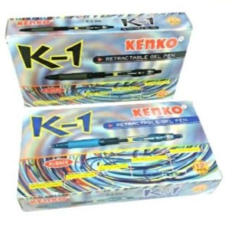 Jual kenko k-1 retractable gel pen 0.5 mm black / k1 pulpen jel hitam di Seller smart projeck ...