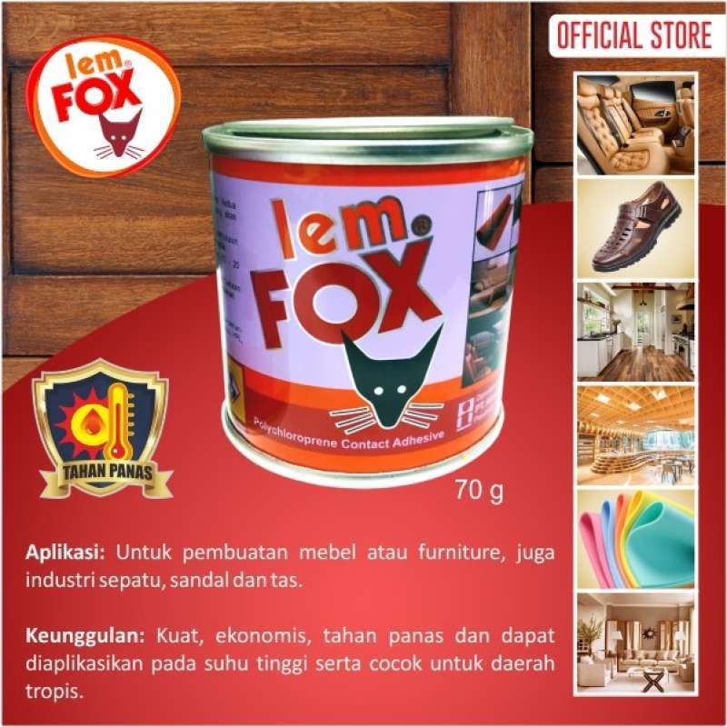 Promo Lem Fox kaleng 70 gram / Lem Kuning / Lem Fox Kaleng Merah Diskon 36% di Seller Lem Fox ...