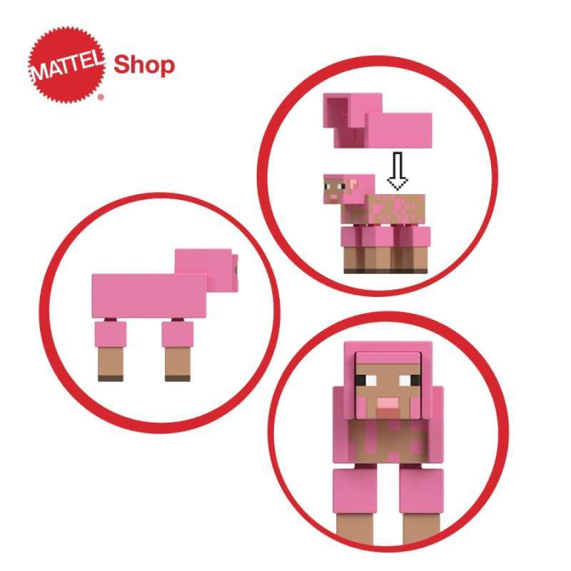 Jual Minecraft Core Figure Dyed Sheep - Mainan Action Figure di Seller ...