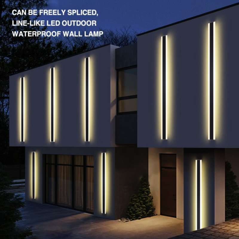 Promo PROMO - LAMPU DINDING OUTDOOR LED STRIP MINIMALIS PAGAR TERAS ...