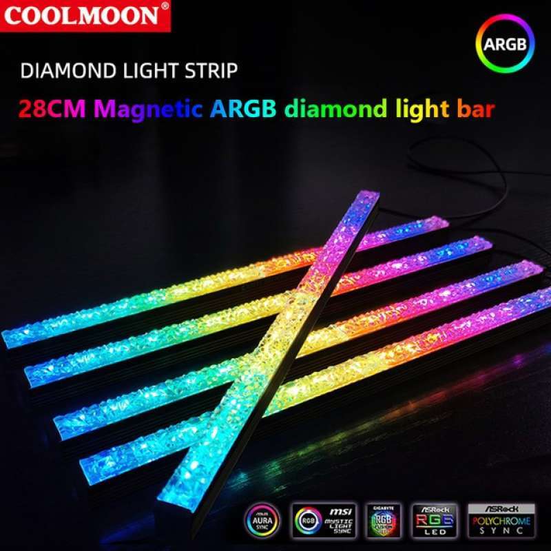 Promo PROMO - COOLMOON ARGB LIGHT BAR / LED STRIP / LAMPU LED PC - 5V ...