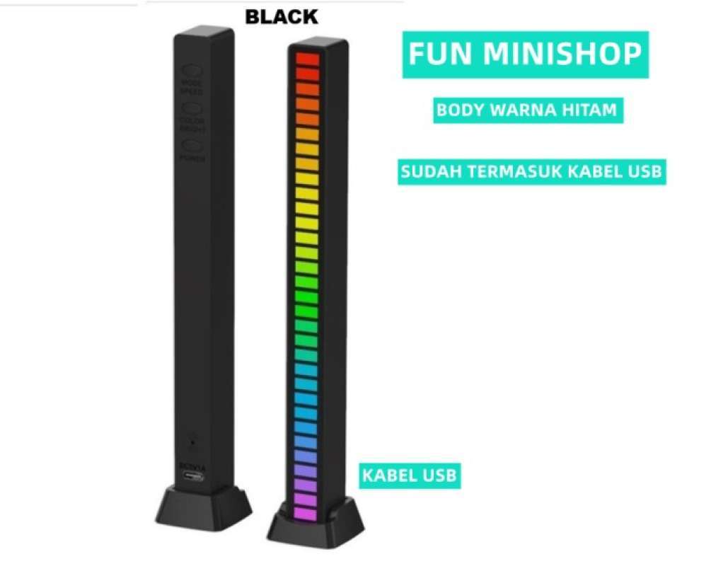 Promo PROMO - SPECTRUM AUDIO INDICATOR MUSIC SOUND CONTROL LAMPU LED RGB BAR STRIP Diskon 50% di ...