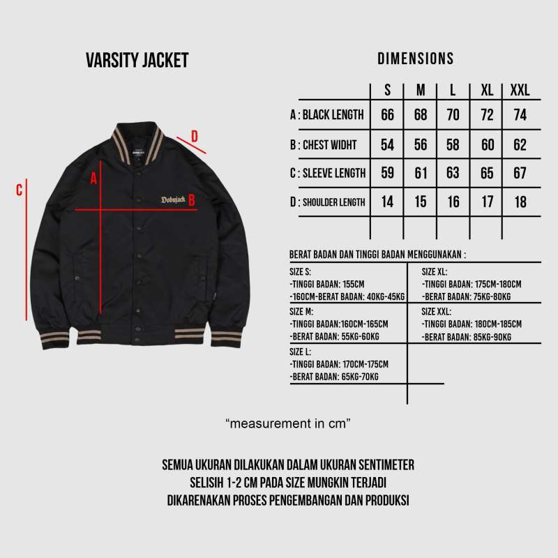Promo Dobujack Jacket Varsity Hazeland Navy Saga Cream - XXL Diskon 66% ...