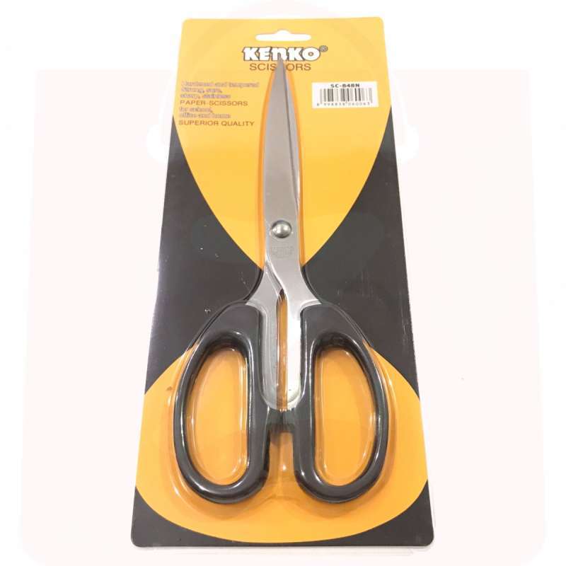 Jual Gunting Kertas Karton Kain Kenko Besar Stainless Steel Tajam Anti ...
