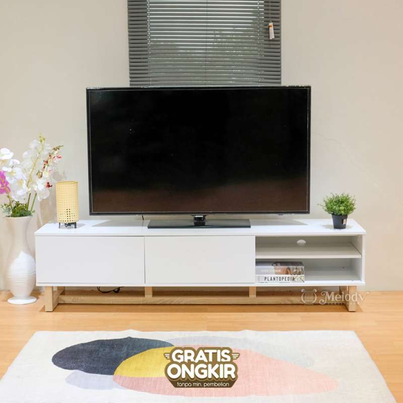 Promo Melody Furniture - Meja TV RAZE TV STAND 1800 WG - SOL White ...