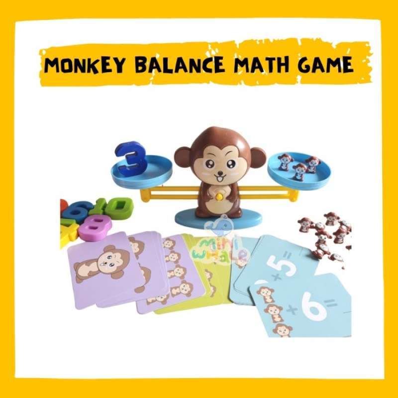 Promo MAINAN EDUKASI BERHITUNG TIMBANGAN ANGKA MONKEY BALANCE GAME -QUASIONSTUR Diskon 50% di ...