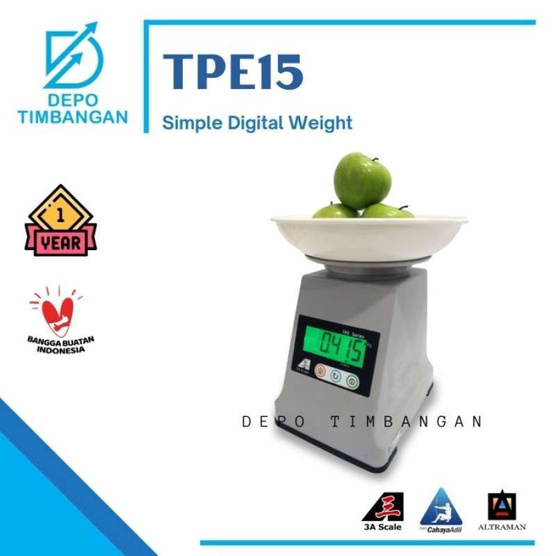 Promo SALE TIMBANGAN SIMPLE WEIGHING 3A TPE TPE WEIGHING SCALE 15 KG ...