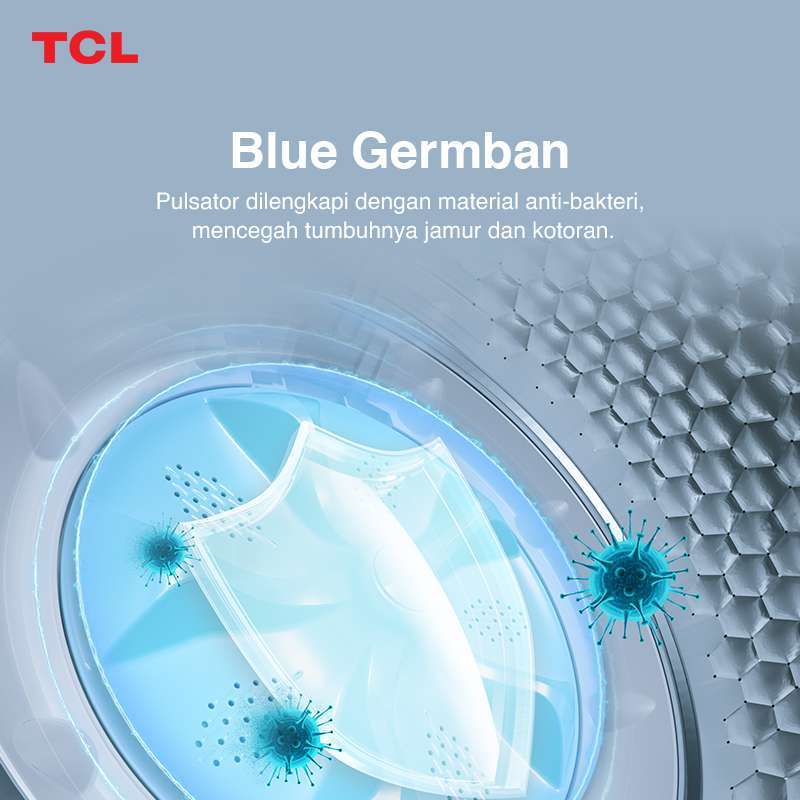 Promo Tcl Mesin Cuci Top Loading 9 Kg Twa95-20gm - Honeycomb Crystal ...