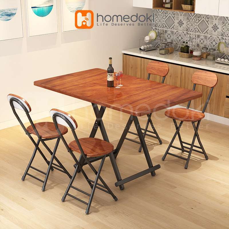 Promo Meja Lipat / Meja Lipat Kayu / Meja Makan Portable / Meja Lipat ...