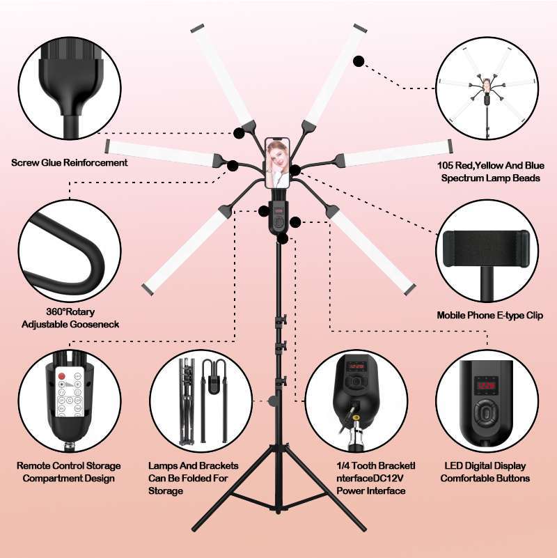 Promo FREE Tripod & RemoteProfessional Starlight Makeup Portable Ring ...