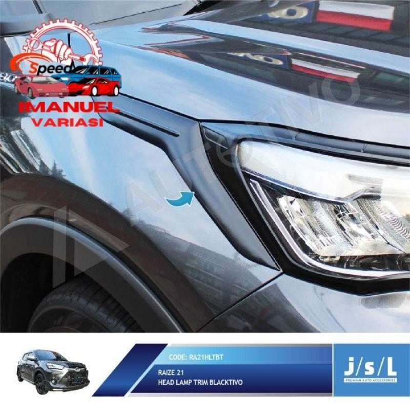 Jual New!! Jsl Head Lamp Trim Toyota Raize 2021 Lis Garnish Depan ...