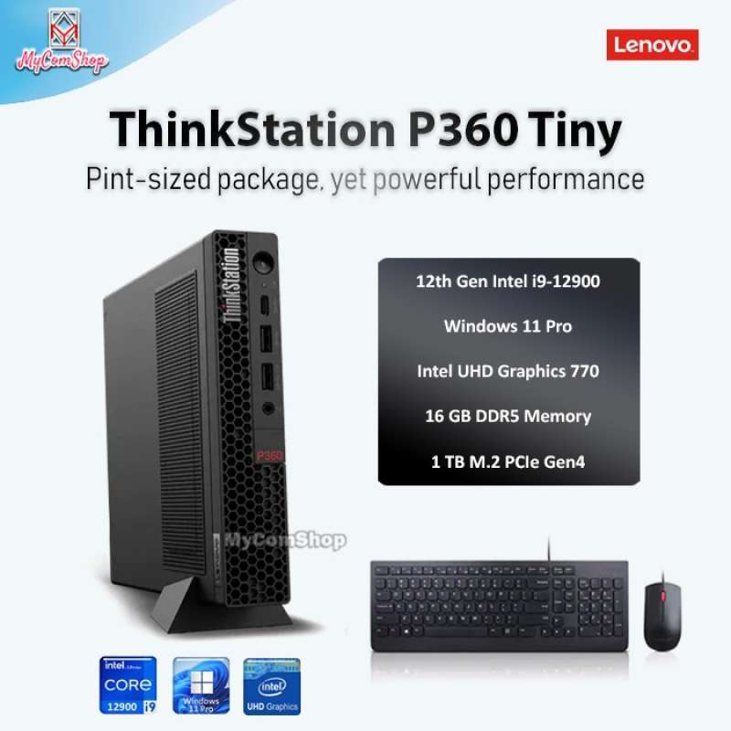 Jual Lenovo Thinkstation P360 Tiny Desktop I9-12900 16gb 1tb Ssd Uhd 770 Di Seller Mycomshop ...