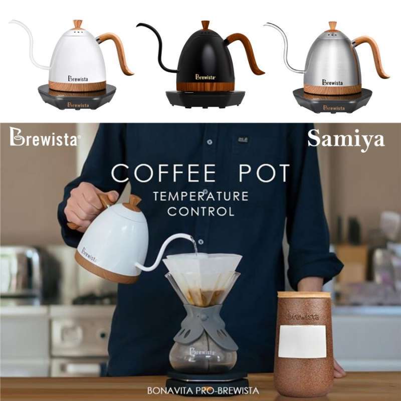 Promo brewista artisan gooseneck kettle electric 600ml / teko kopi v60 ...