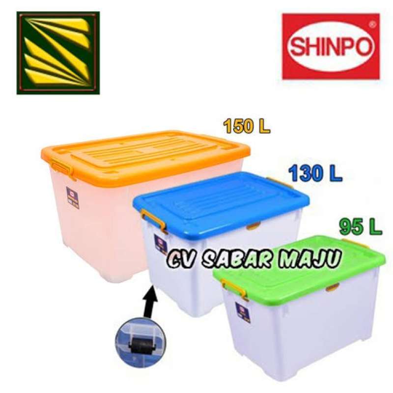 Promo Container Box Shinpo 150L CB 150 Kontainer Box Kotak Penyimpanan ...