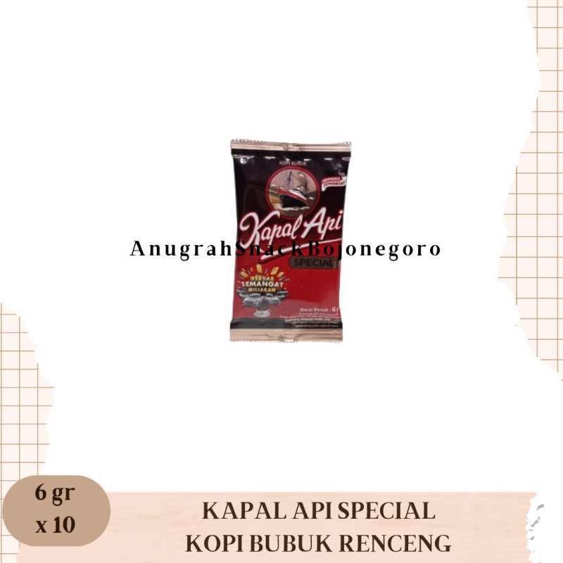 Jual Kapal Api Special Kopi Bubuk Renceng 6gr x 10 di Seller ...