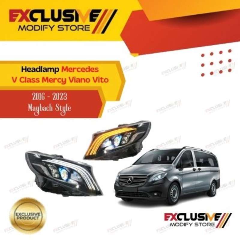 Jual MERCEDES V CLASS MERCY VIANO VITO (16-23) HEADLAMP MODEL MAYBACH ...