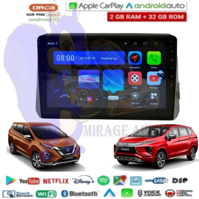 Promo Head Unit Android Orca Carplay DSP 10 inch Xpander - Livina ...