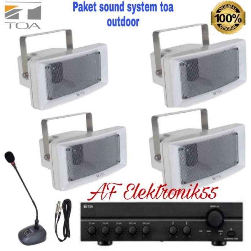 Promo PAKET SOUND SYSTEM TOA 4 HORN SPEAKER OUTDOOR - XIONSTORE Diskon ...