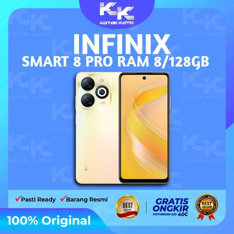 Jual INFINIX SMART 8 PRO RAM 8/128GB - NEW GARANSI RESMI di Seller Kotak Katik Official Store ...