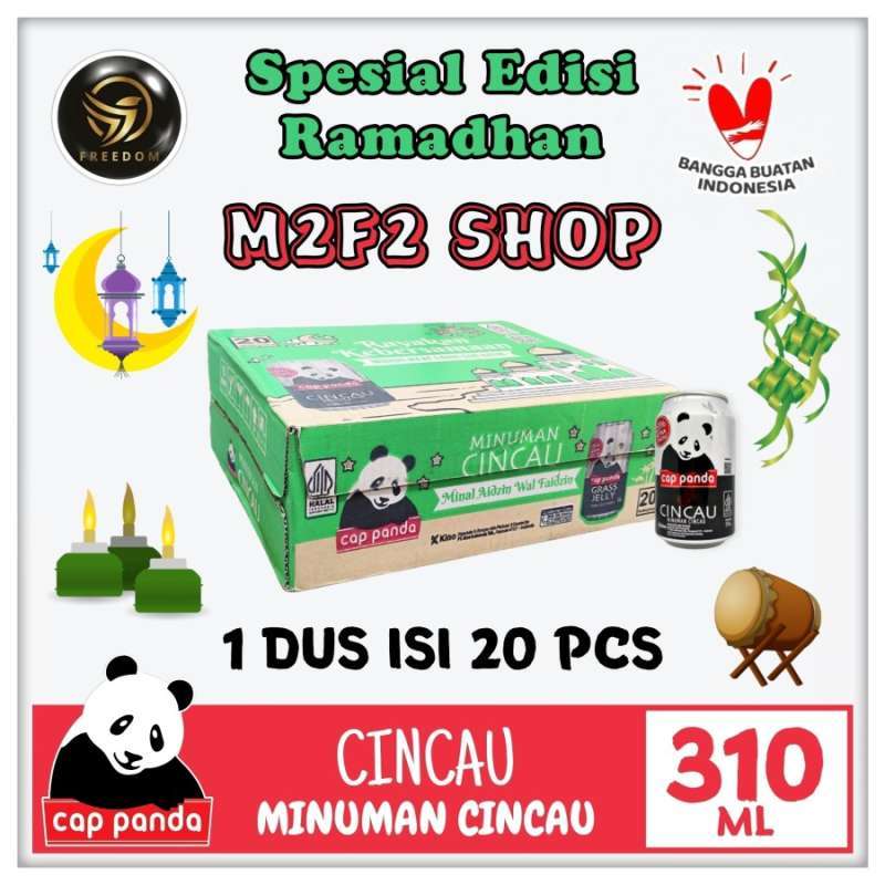 Promo Cap Panda Minuman Grass Jelly | Panda Cincau Original Kaleng ...