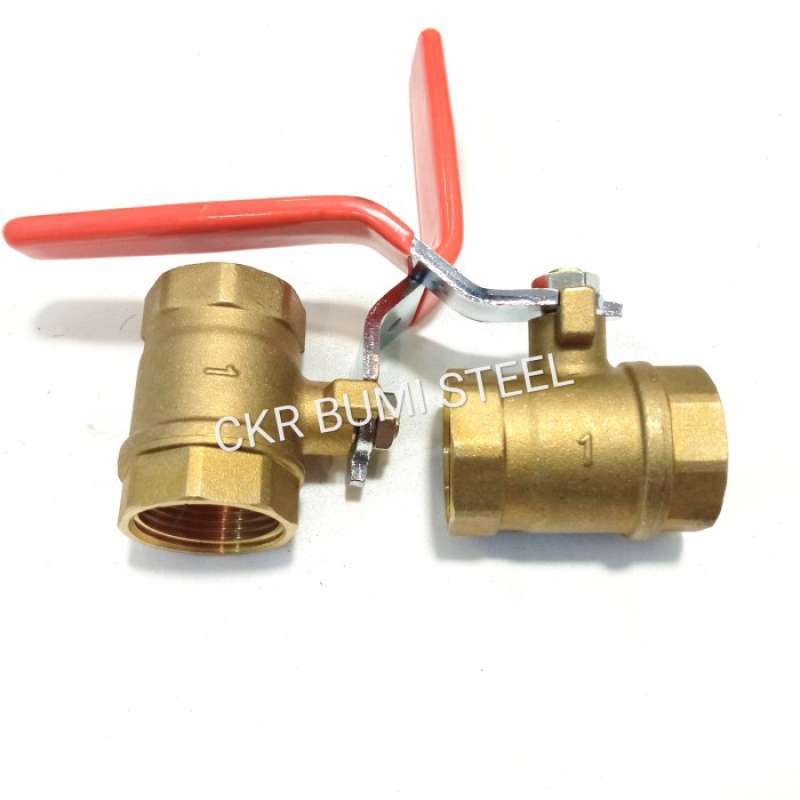 Promo Ball Valve 1 Inch Kuningan / Stop Kran 1 Inch Kuningan - Diskon ...
