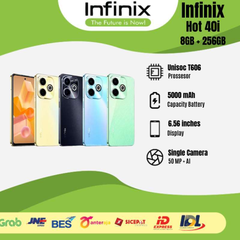 Jual Infinix Hot 40i [ 8GB + 256GB ] - Garansi Resmi - Horizon Gold di ...