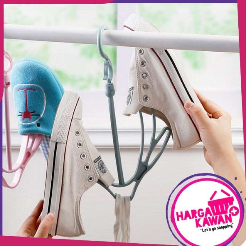 Jual Gantungan Hanger Sepatu Sandal Syal Multifungsi Hanger Jemuran ...