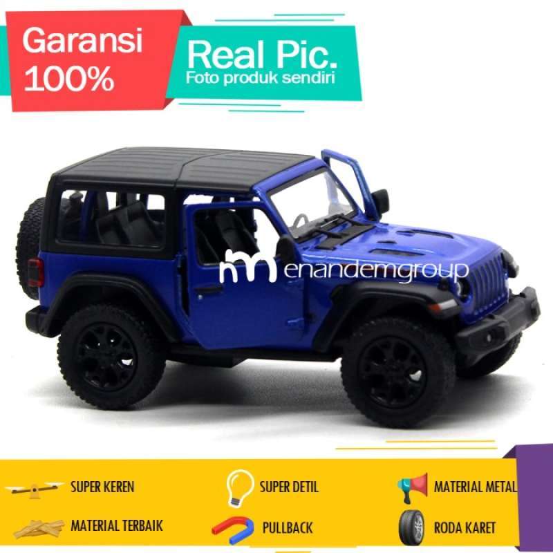 Promo DIECAST MINIATUR MAINAN MOBIL JEEP WRANGLER RUBICON BESI PULLBACK ...