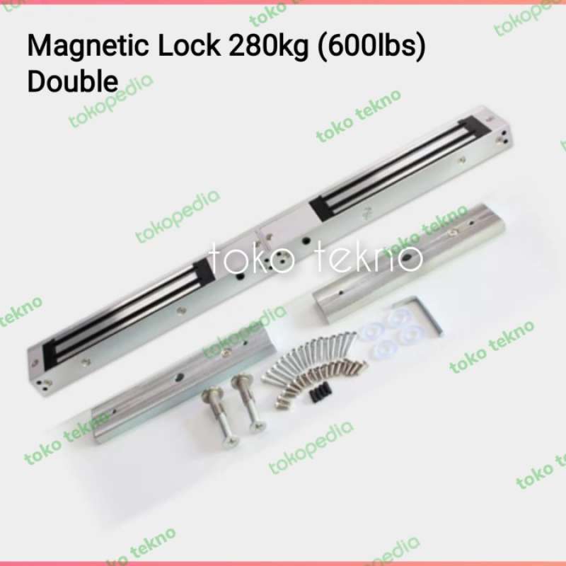 Promo EM LOCK DOUBLE MAGNETIC LOCK DOUBLE 2 X 600LBS - Diskon 50% di ...