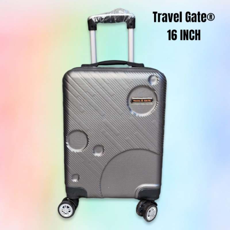 Promo Baru Koper 16 Inch Travel Gate / Kabin Size Travel Gate - Abu-abu ...