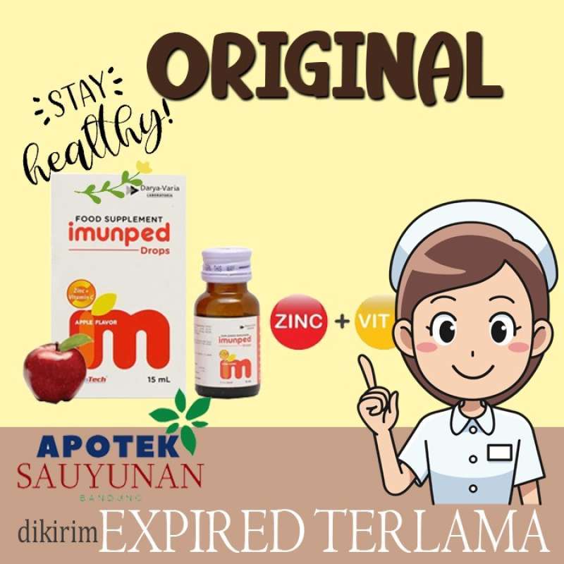 Promo Imunped Drop 15 ml - Vitamin C + Zinc Diskon 33% di Seller Zafran ...