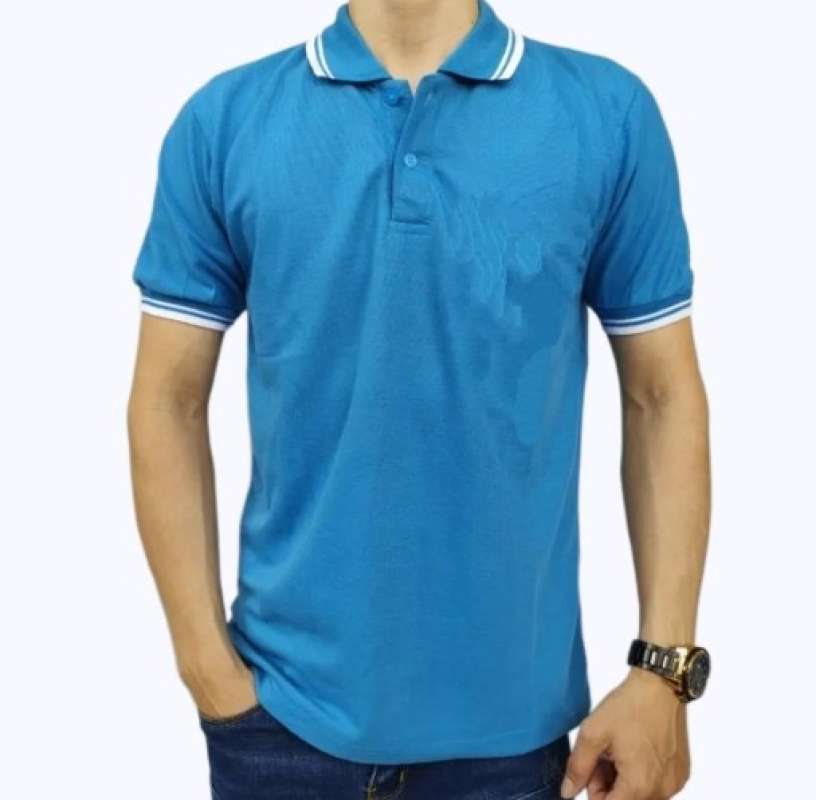 Promo Kaos Pria Polo Kerah Lengan Pendek M,L,XL,XXL/Kaos Polos Berkerah ...