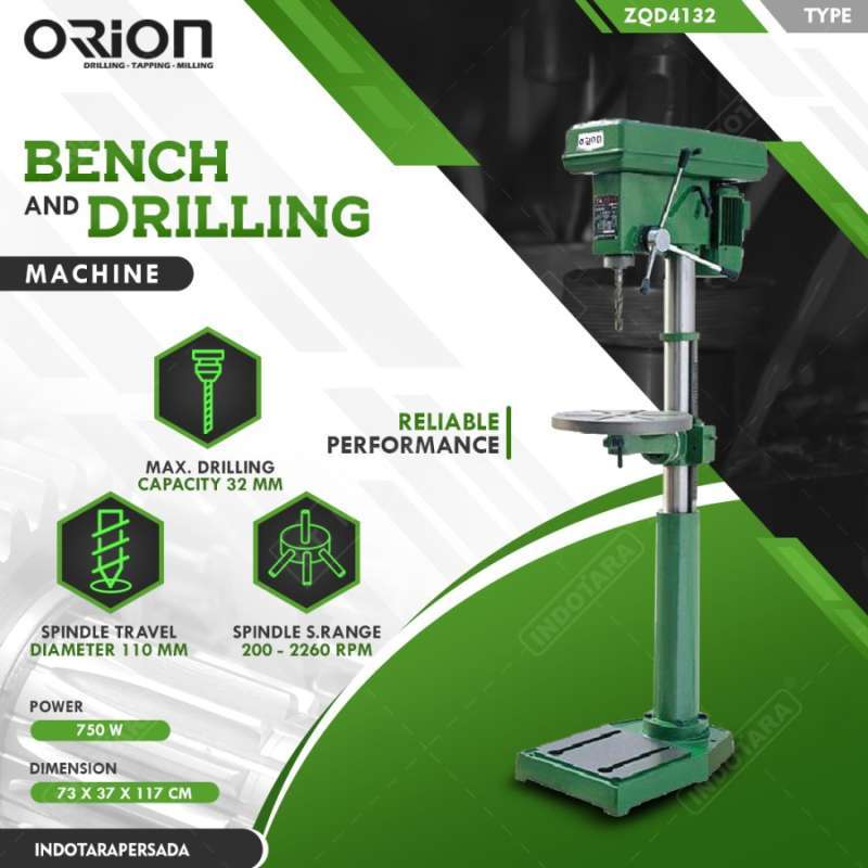 Jual Mesin Bor Duduk Orion Light Bench Drilling Machine ZQD4132 di ...
