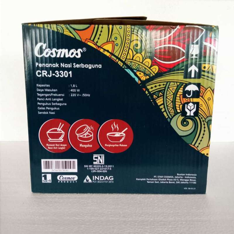 Jual Magic Com 1.8 Lt Cosmos Crj 3301/penanak Nasi/rice Cooker Di ...