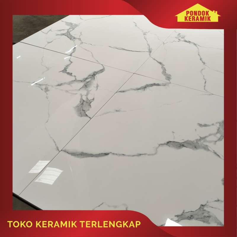 Jual Granit Lantai Magia 60x60 Fresco White / Glaze Tile Motif Carara ...