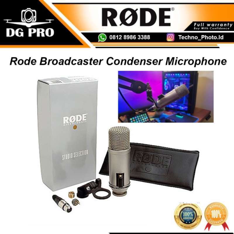 Promo MIC RODE BROADCASTER CONDENSER MICROPHONE BROADCAST SOUND ...