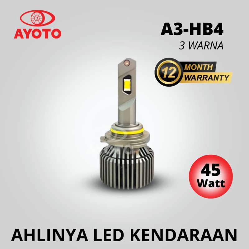 Jual Lampu Mobil Led Ayoto A1-hb4 35w Dan A3-hb4 45w Pnp - A3-hb4 Putih Di Seller Khalid Maju ...
